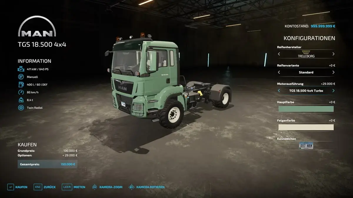 MAN TGS 18.500 4x4 Turbo + Krampe SB3060 - Forbidden Mods - einfach verboten gut