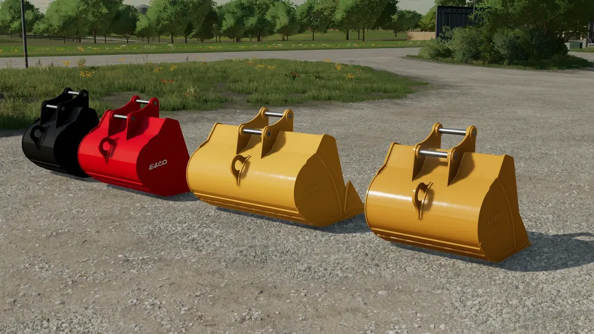 FS22 40-60 TON EXCAVATOR BUCKET PACK - Forbidden Mods - einfach verboten gut