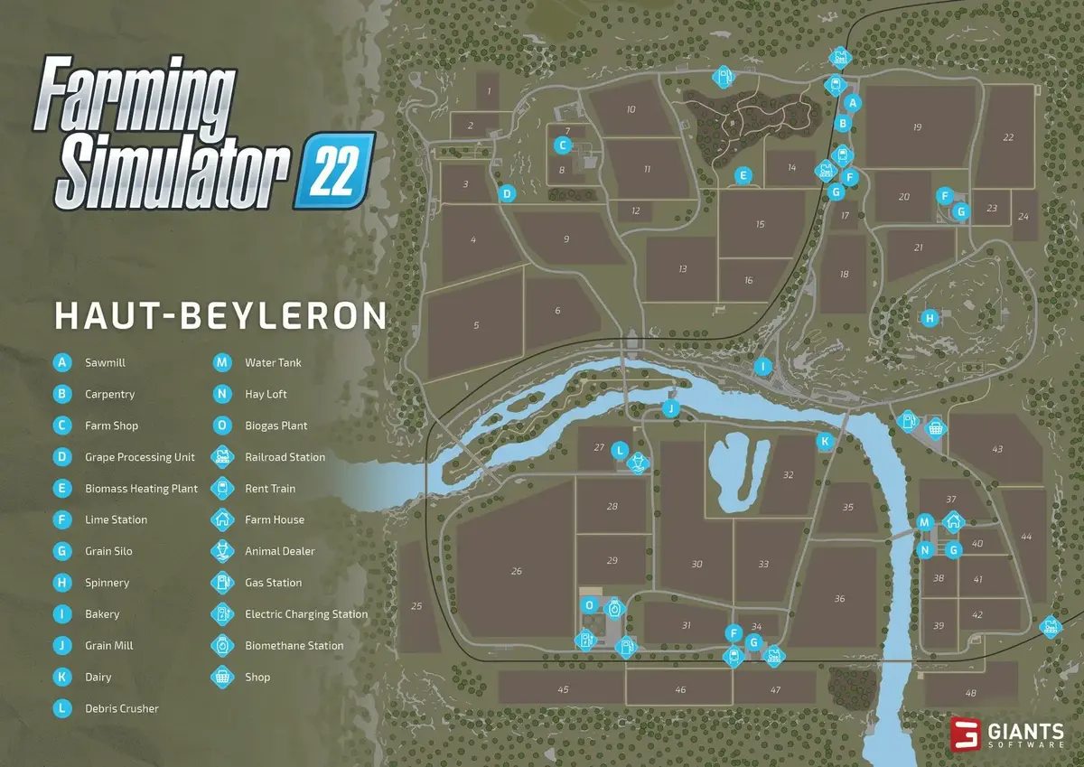 Download & Print: Alle Maps für Farming Simulator 22 - Forbidden Mods ...