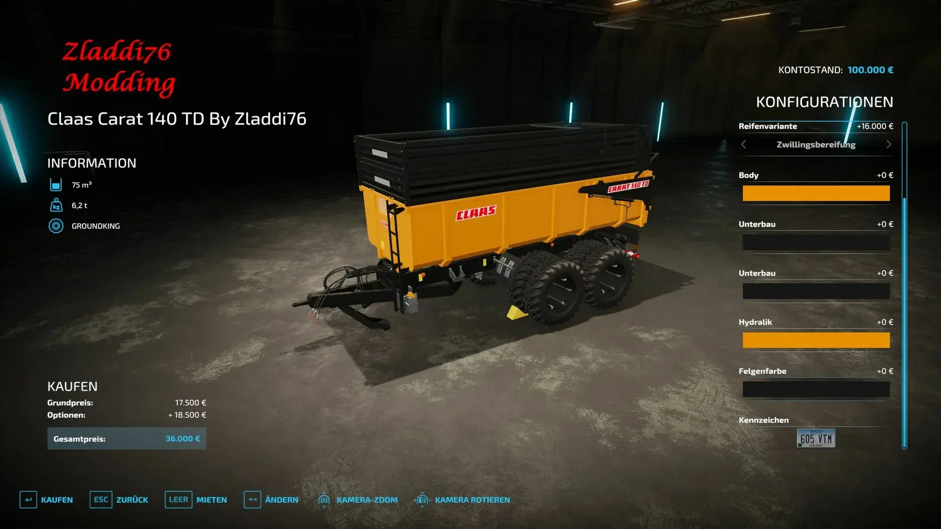 Claas Carat 140 TD By Zladdi76 - Forbidden Mods - einfach verboten gut