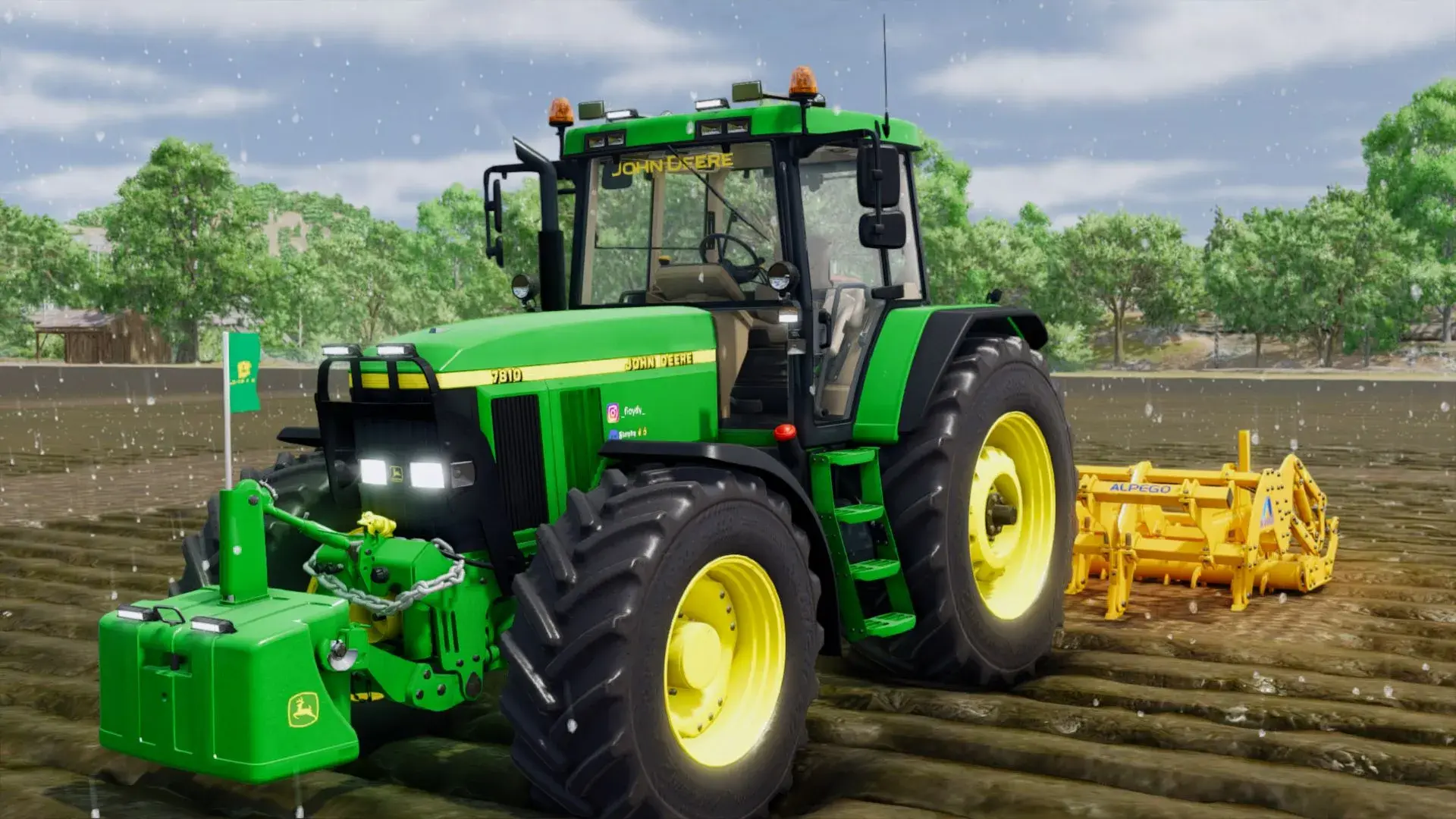 John Deere 7810 + 1800 kg Gewicht - Forbidden Mods - einfach verboten gut