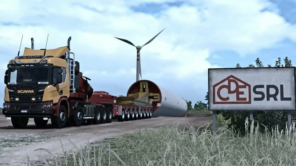 [ets 2] Mega Wind Tower Trailer Forbidden Mods Einfach Verboten Gut