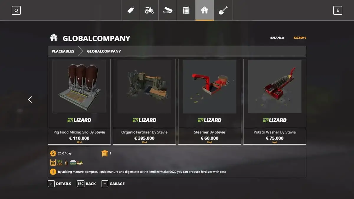 GLOBAL COMPANY MOD PACK - Forbidden Mods - einfach verboten gut