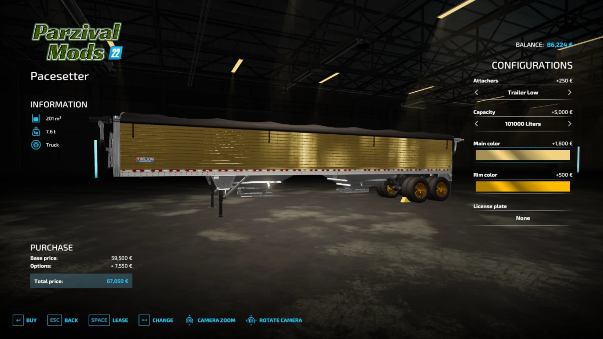 FS22 WILSON PACESETTER BULK HITCH - Forbidden Mods - einfach verboten gut