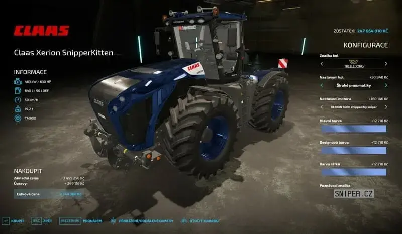 Ls22 Claas Xerion 4000-5000 von Sniperkittencz - Forbidden Mods ...