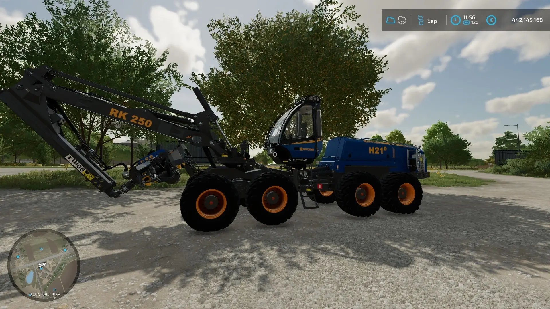 Ls22 ROTTNE H21D FORESTRY TREE HARVESTER - Forbidden Mods - einfach ...
