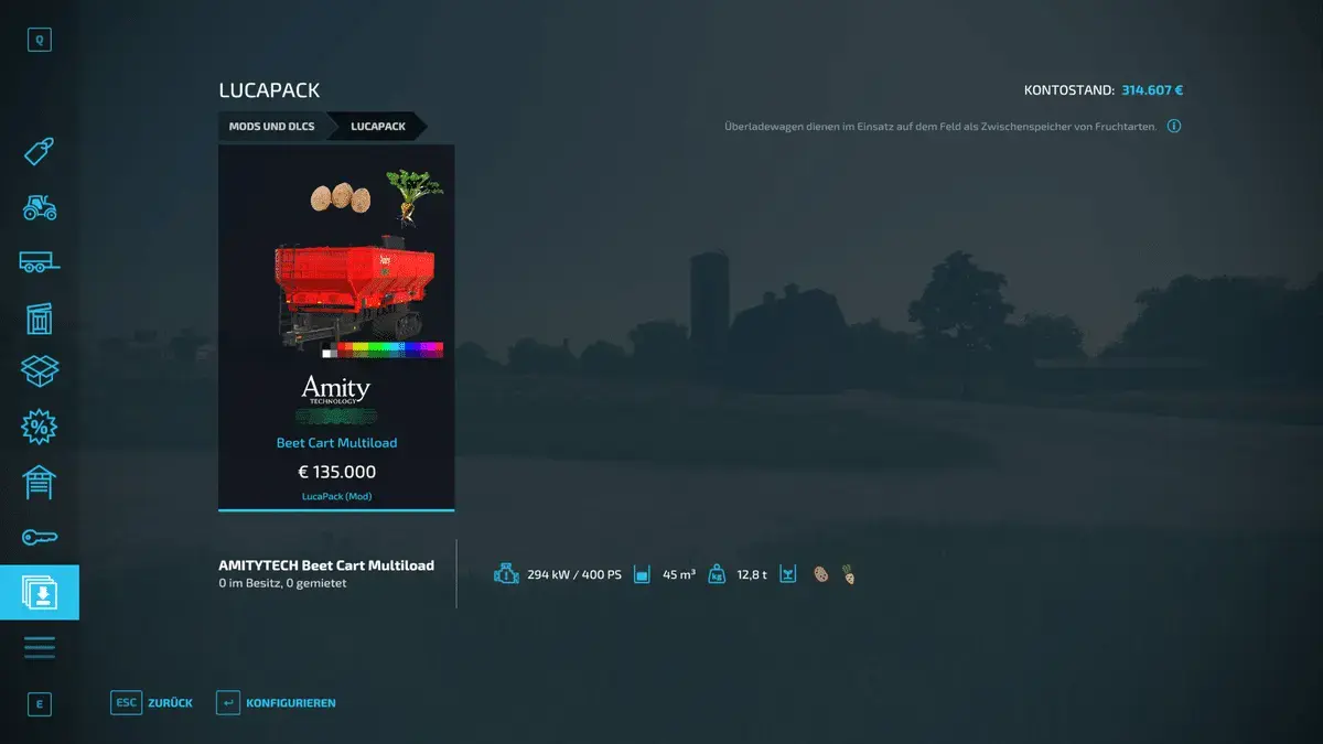 Ls22 AMITYTECH Beet Cart Multiload - Forbidden Mods - einfach verboten gut