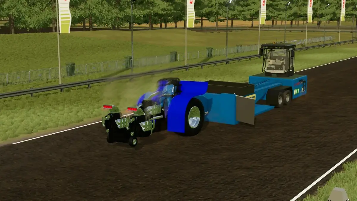 Blue Modified Pulling Tractor - Forbidden Mods - einfach verboten gut