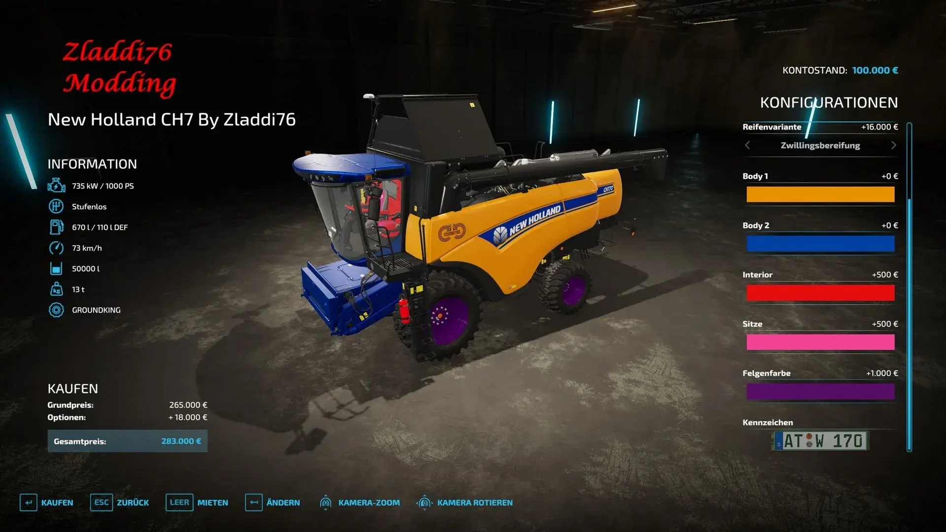 New Holland CH7 By Zladdi76 - Forbidden Mods - einfach verboten gut